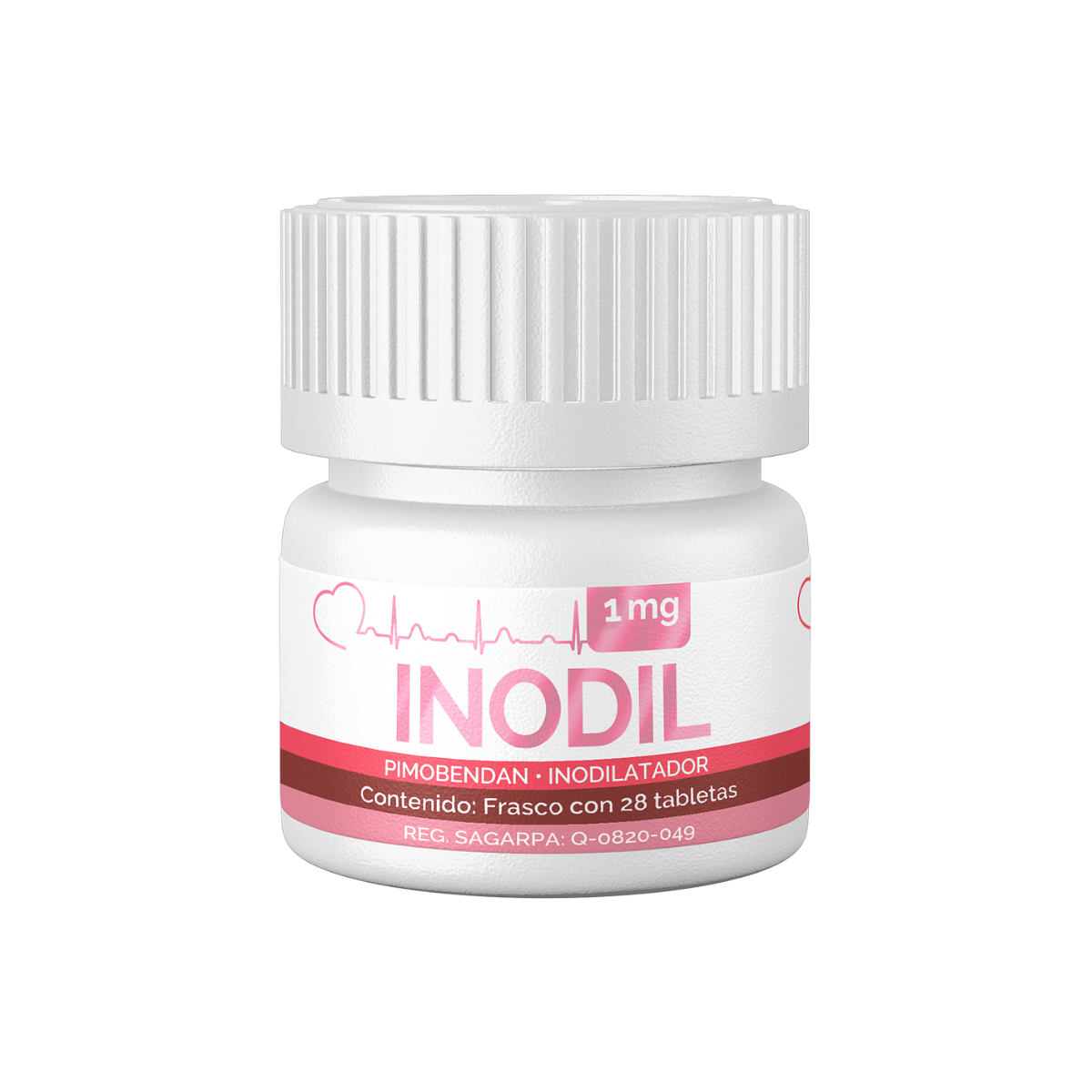 Inodil 1 MG con 28 Tabletas Perro / Gato (pimobendan)