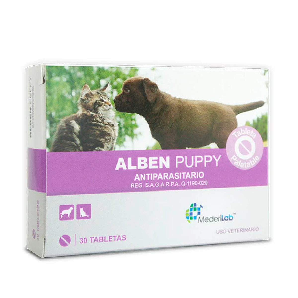 Alben Puppy® con 30 tabletas (Desparasitante para cachorros)