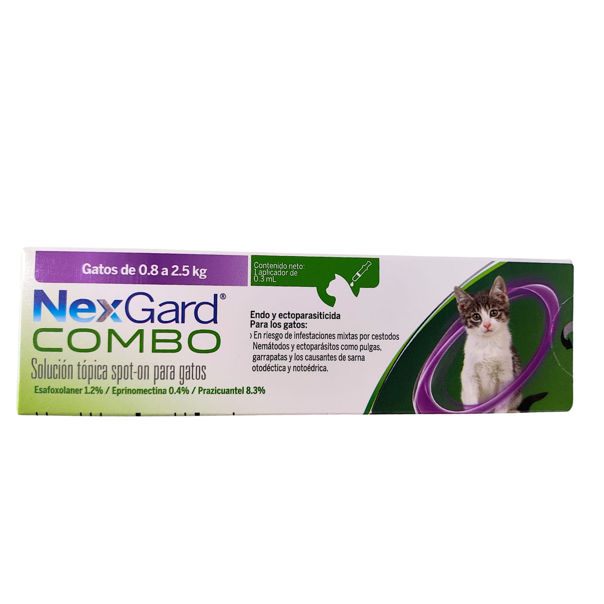 Nexgard Combo**** para Gatos de .8 a 2.5 kg