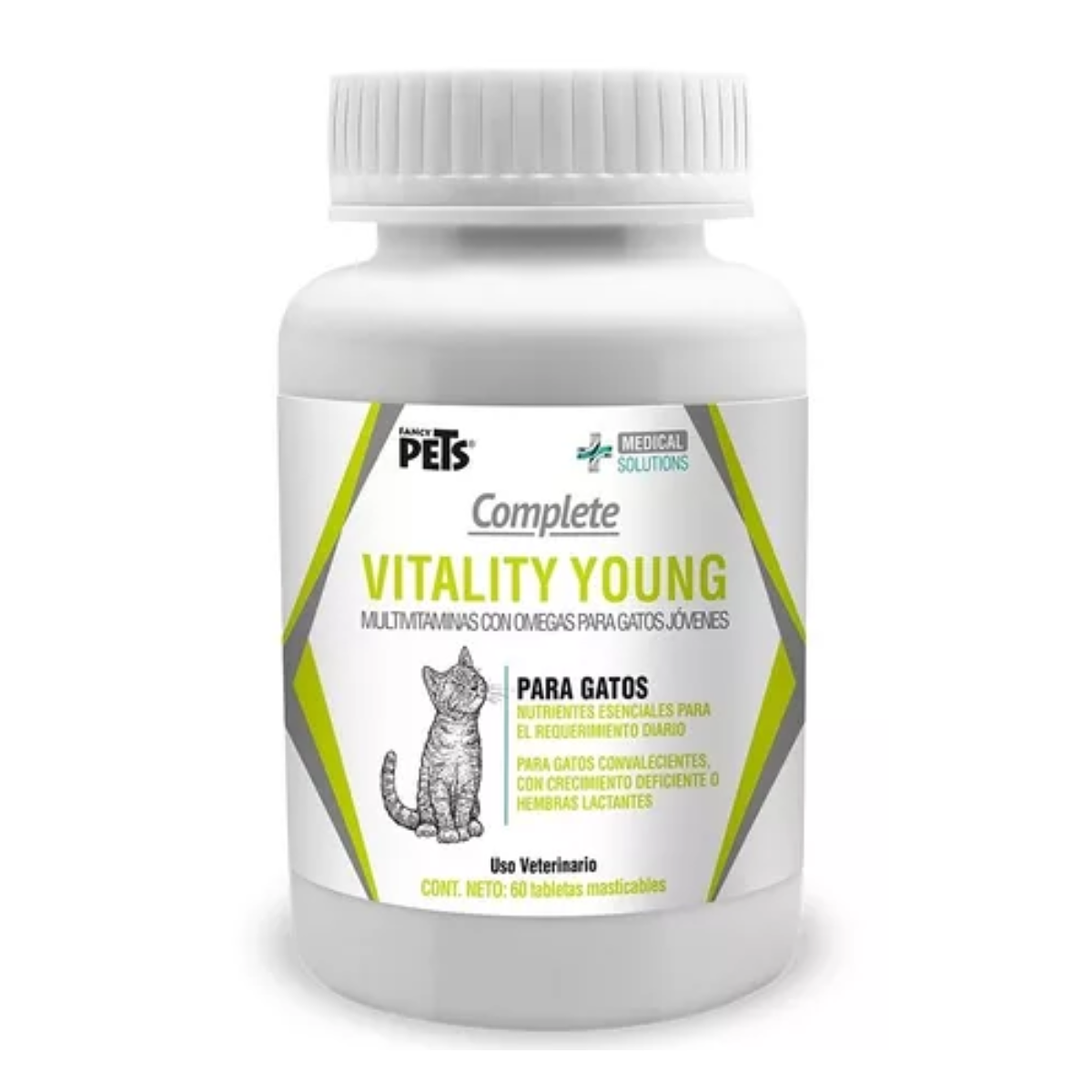 Complete Vitality Young 60 Tabs | Multivitamínico p/ Gato