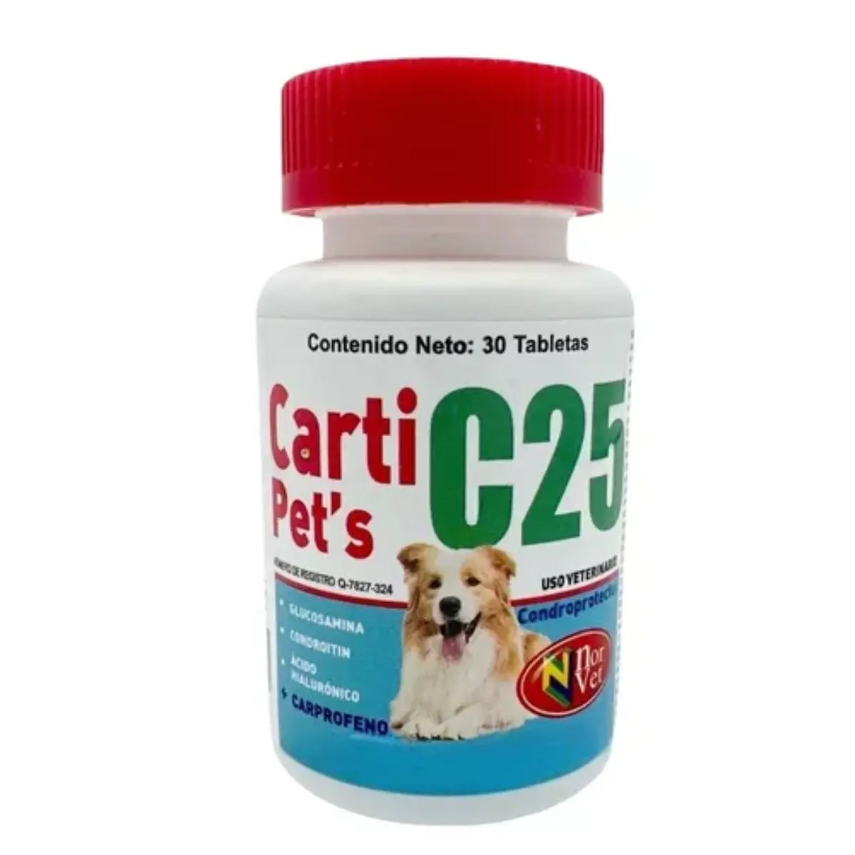 Carti Pet's C25 con 30 Tabletas (Glucosamina/Carprofeno)