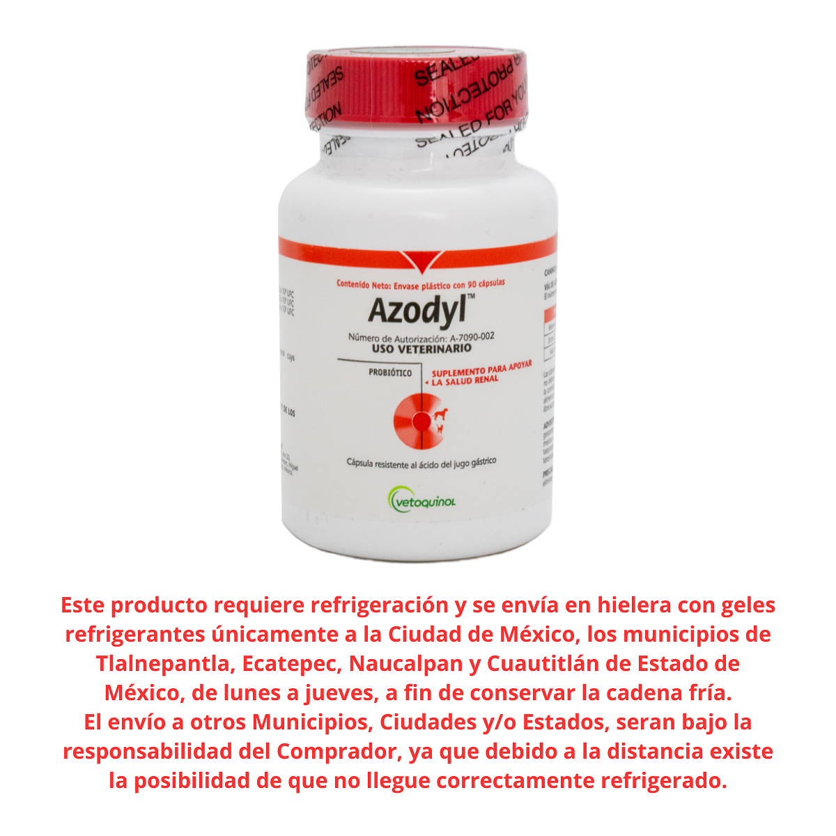 Azodyl® Tratamiento Renal Para Perro / Gato 90 Tabletas
