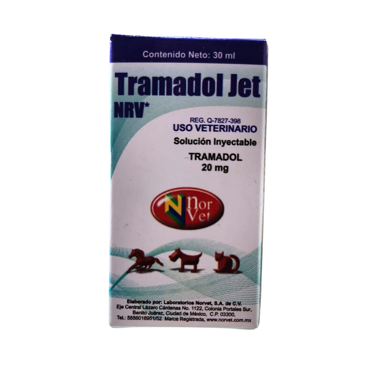TRAMADOL JET® Inyectable Para Perro y Gato 30 ml | Norvet