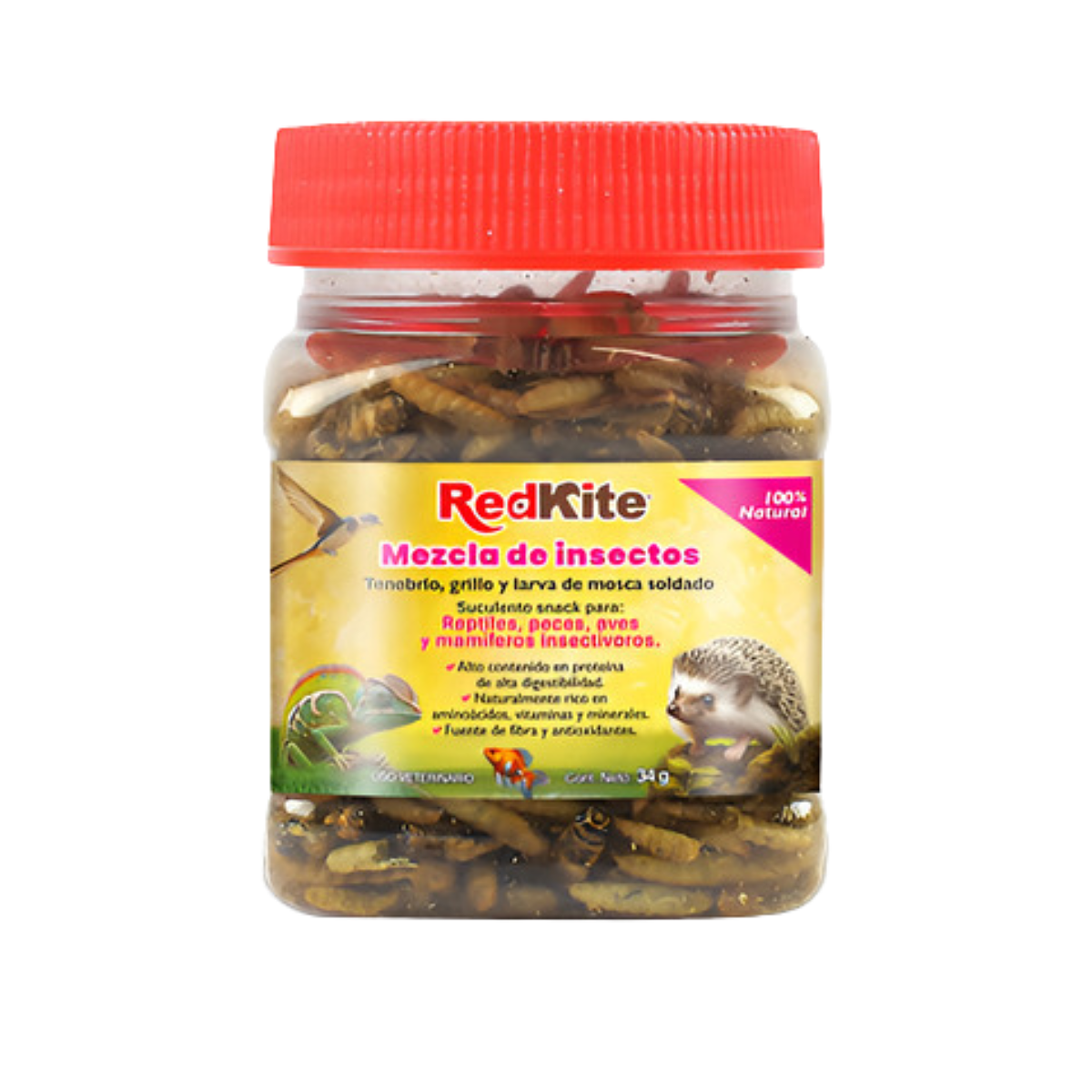 Redkite® Mezcla de Insectos Para Reptiles | 34 g