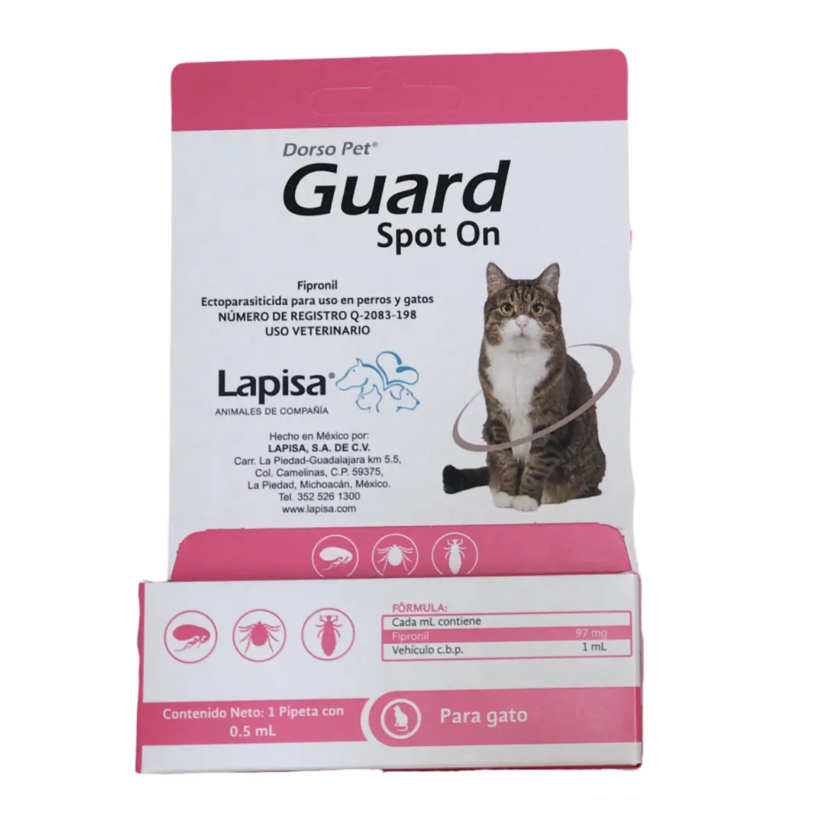 Pipeta para Gato Dorso Pet Guard Spot On