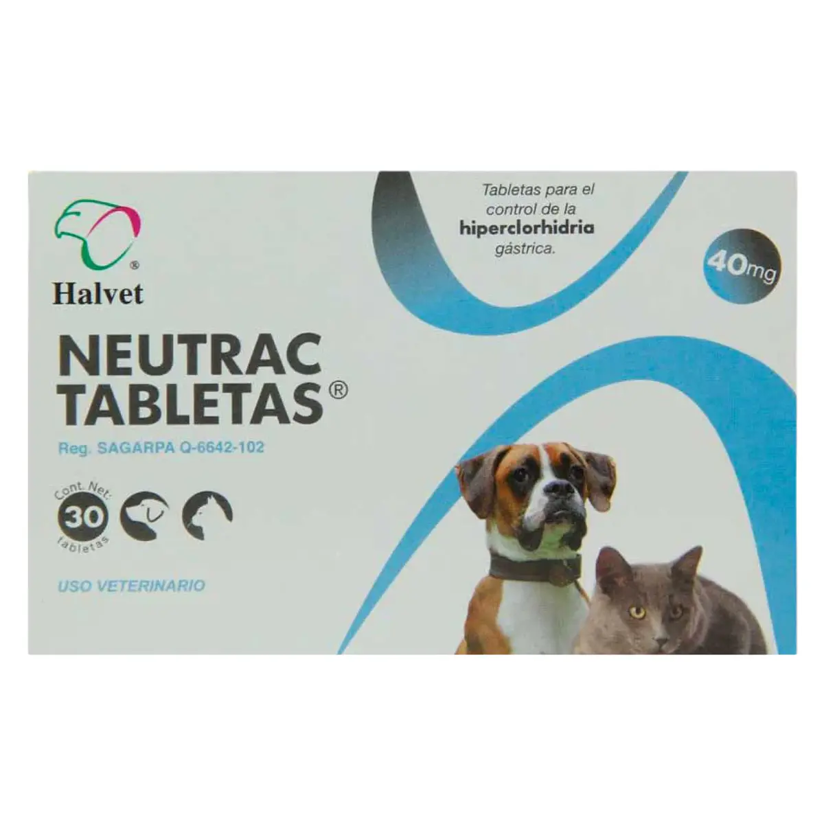 Neutrac tabletas (Ranitidina 40mg) caja con 30 tabletas