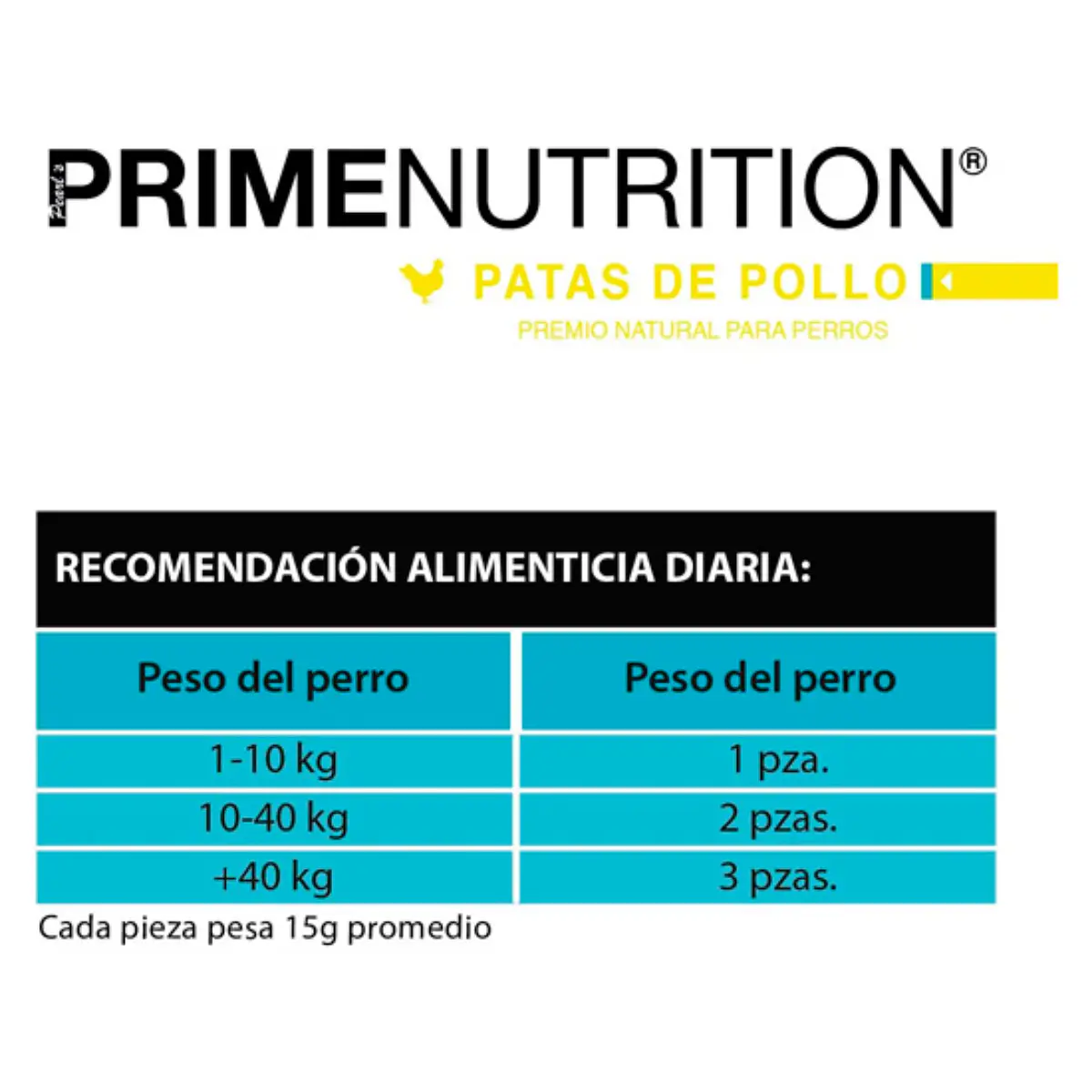 Premio natural para perros patas de pollo deshidratadas 10 p