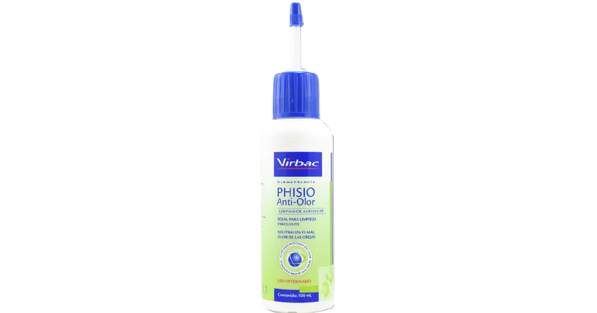 Phisio Anti-Olor 100ml - Limpiador Auricular para perros y g