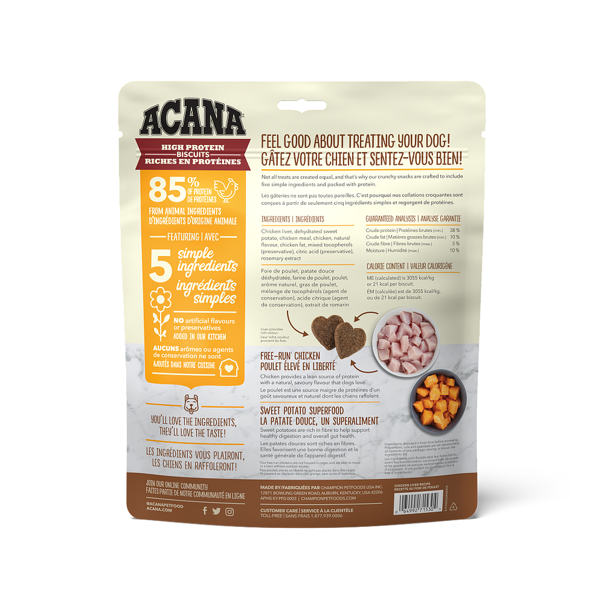 Acana High Protein Biscuits 225gr