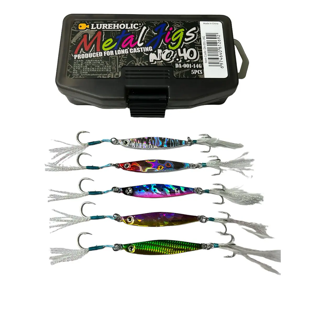 Kit Lureholic Metal Jigs No.40 DA-001- 14gr