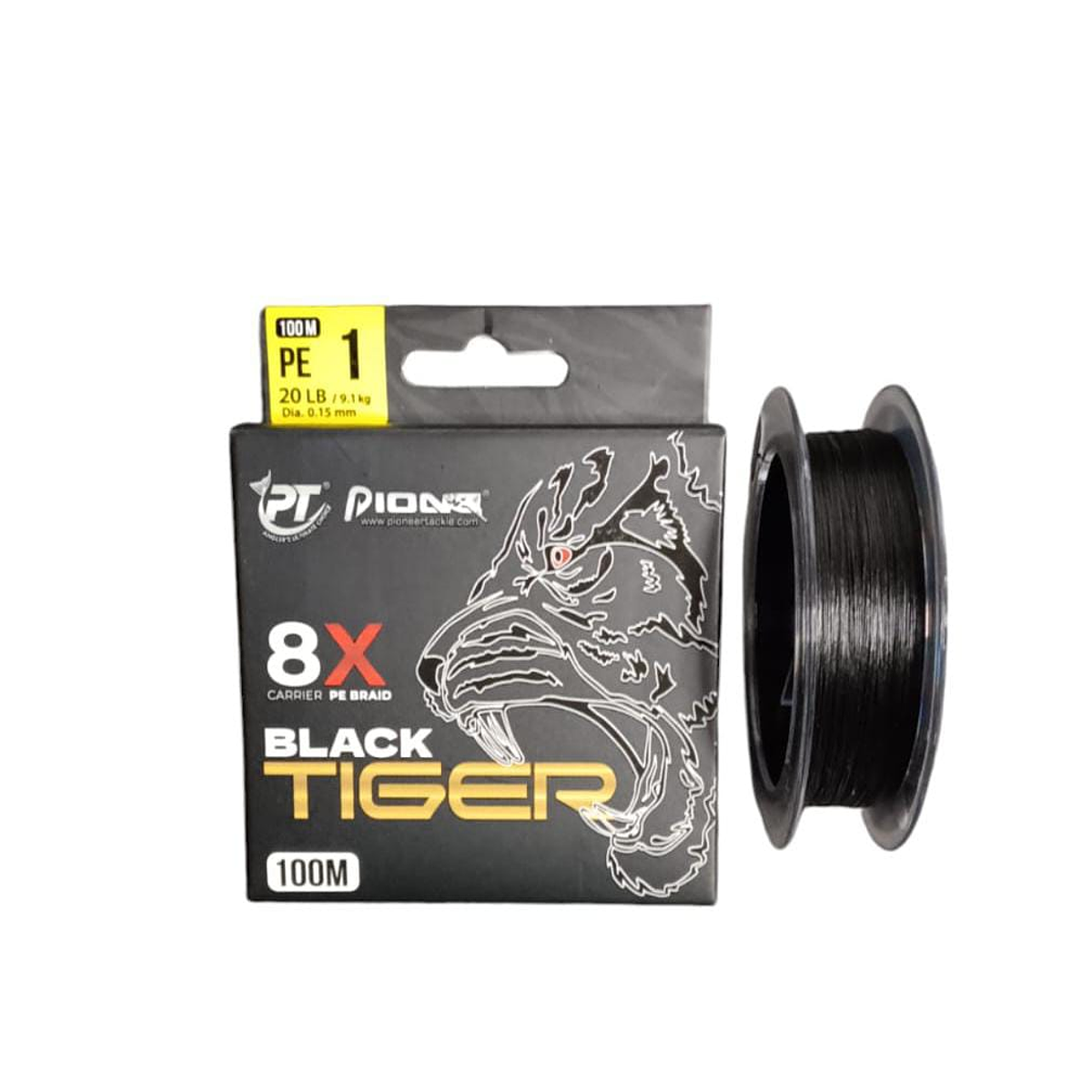 Pioneer Black Tiger PE1 8X 20lb. 0.15mm. 100m