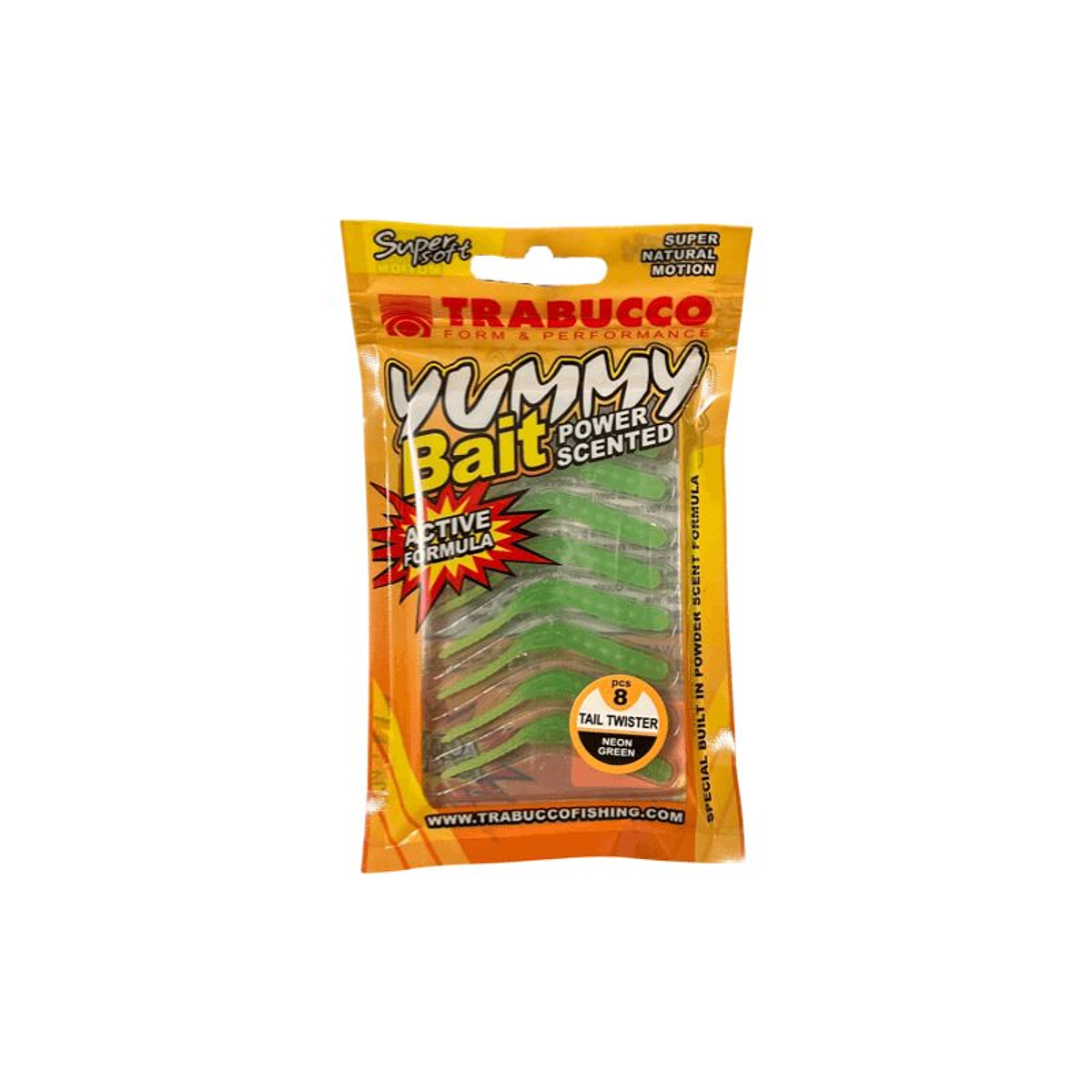 Trabucco Yummy Bait (Power Scented) - Tail Twister 8unid.