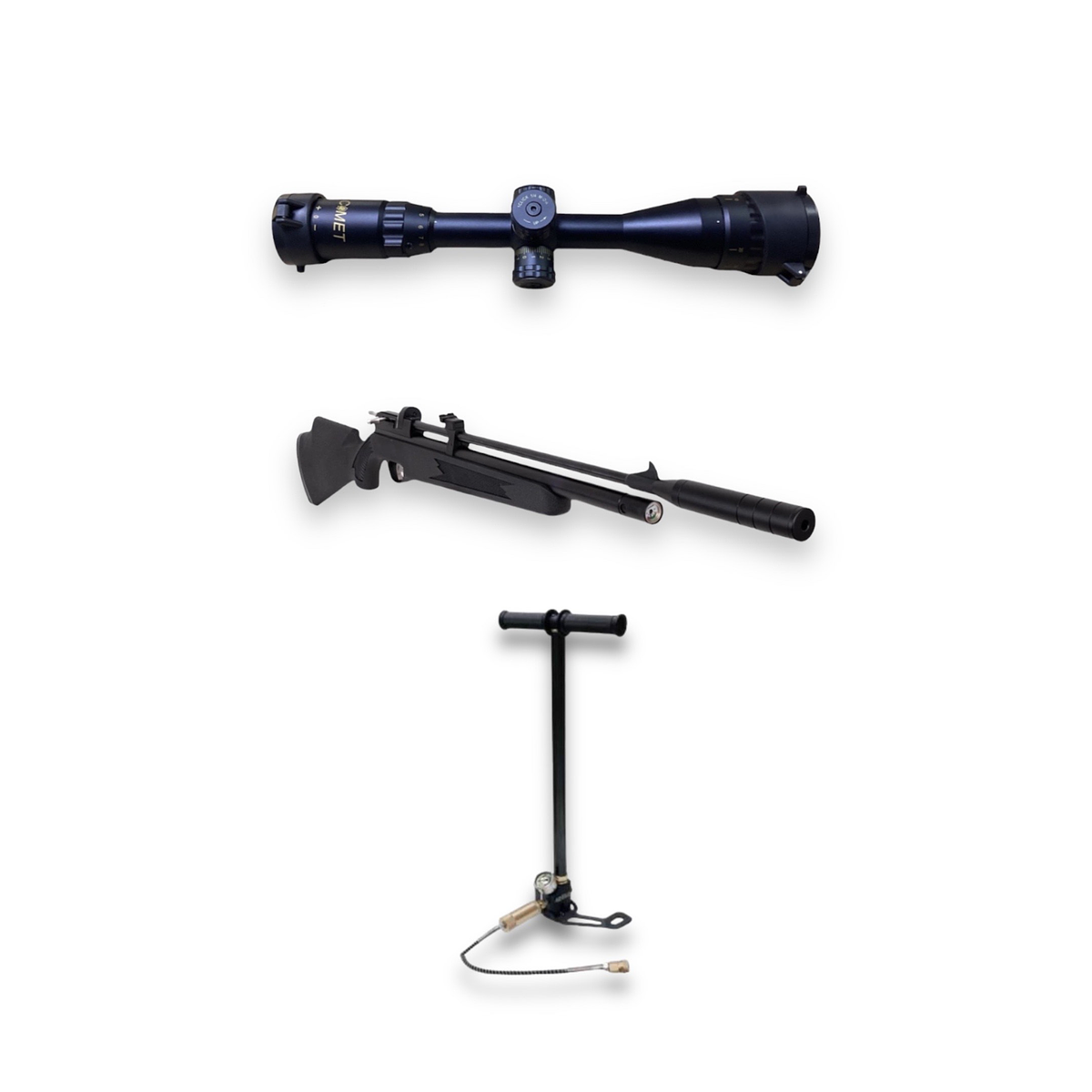 kit Rifle Pr900 Regulado GEN2 Polímero Bombín 3 Etapas Apolo