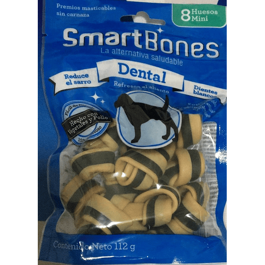SMART BONES 8 MINI HUESOS DENTAL 112 GR