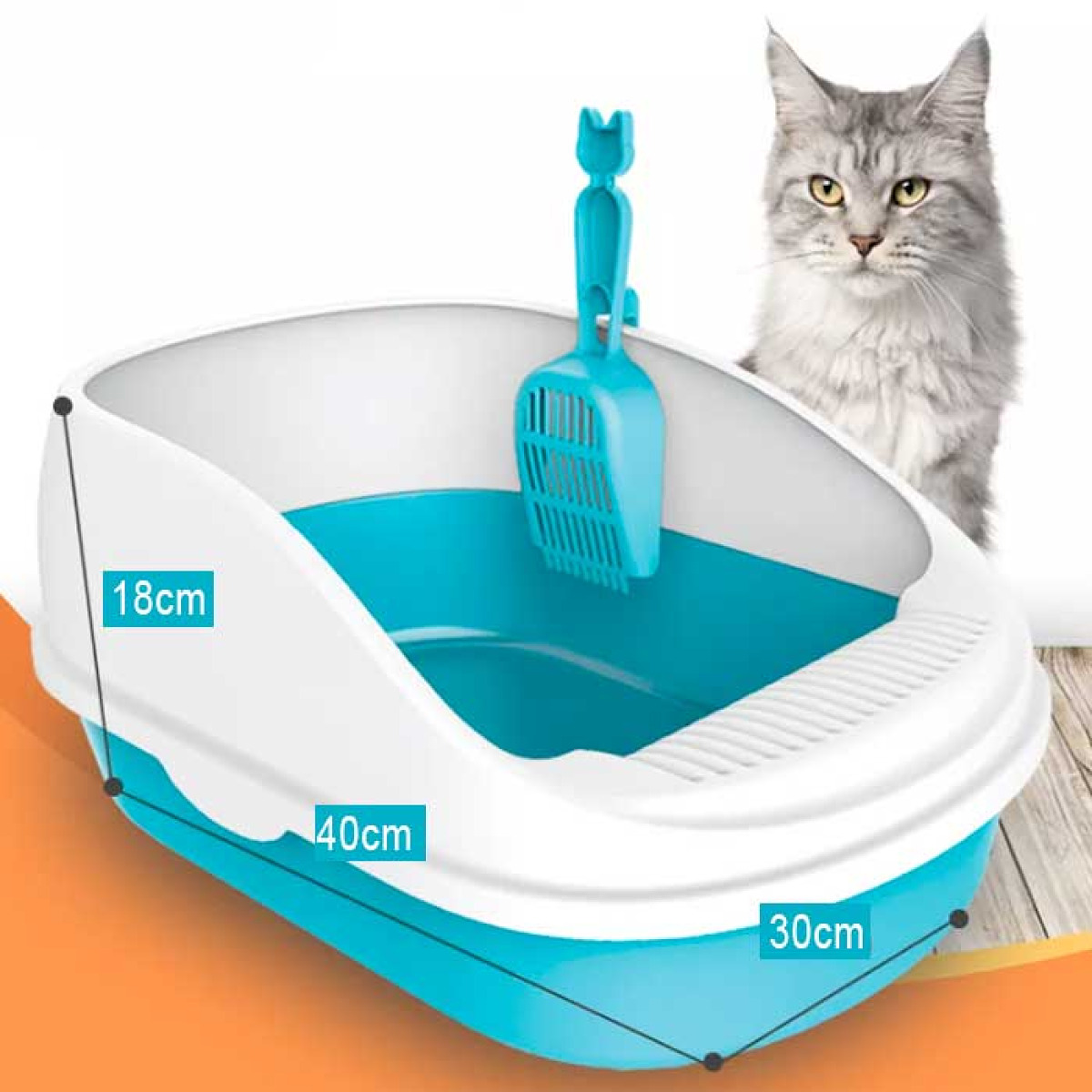 Arenero Con Borde Y Pala Modelo Sally | PET BJ