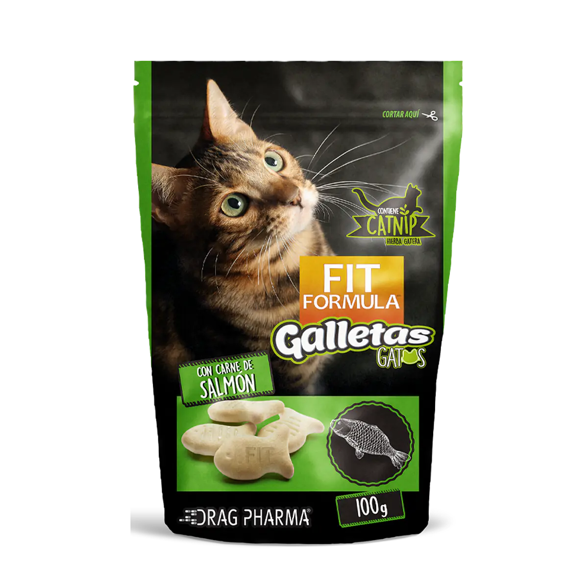 Fit Formula Snack Gato Crunchy Salmon 100 Gr | PET BJ