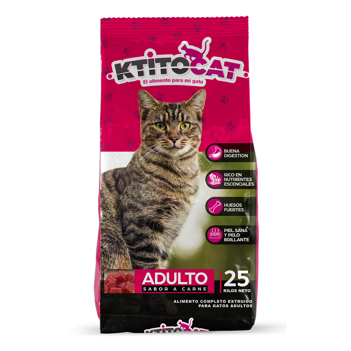 Ktito Cat Adulto Sabor Carne 25 Kg | PET BJ