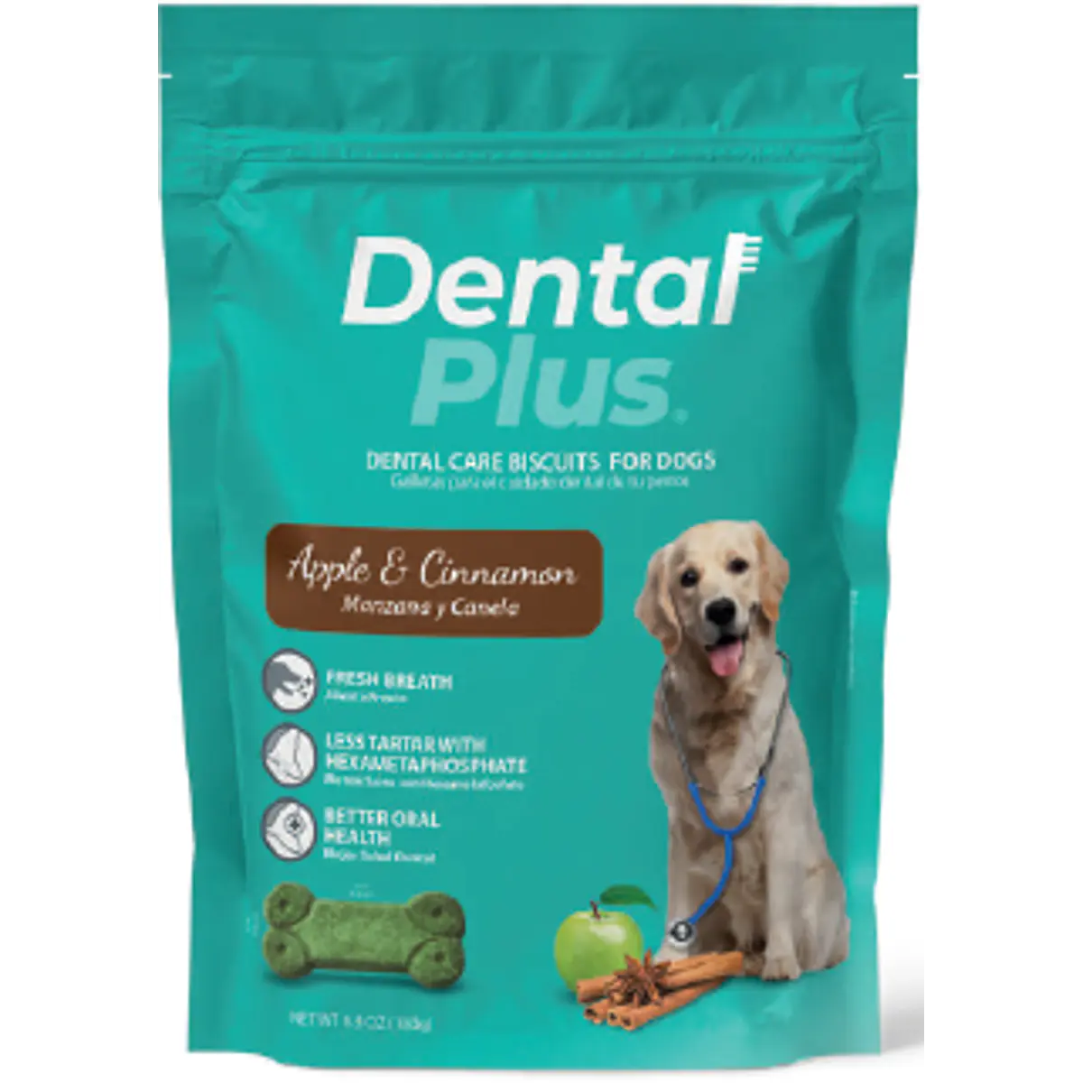 Dental Plus Manzana Canela 180 grs | PET BJ