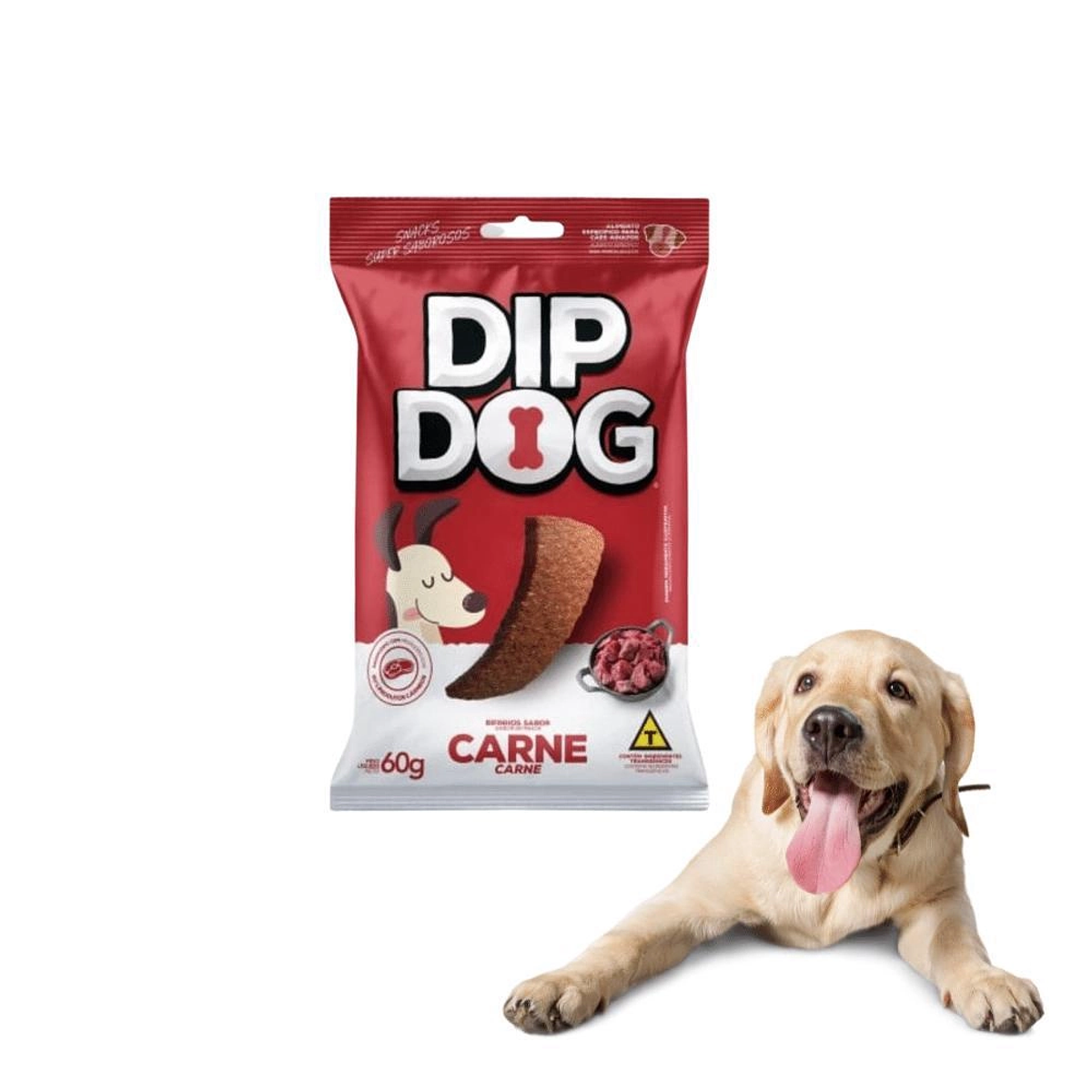 Dip Dog Snack Sabor Carne 60 Gr | PET BJ