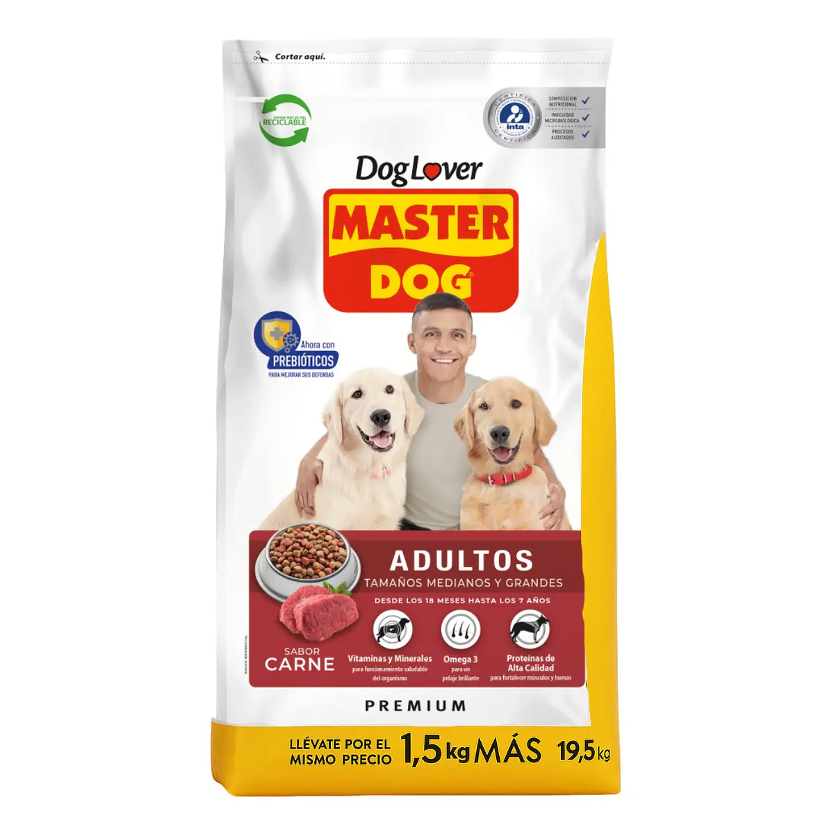 Master Dog Adultos Carne 18 +1,5 Kg | PET BJ