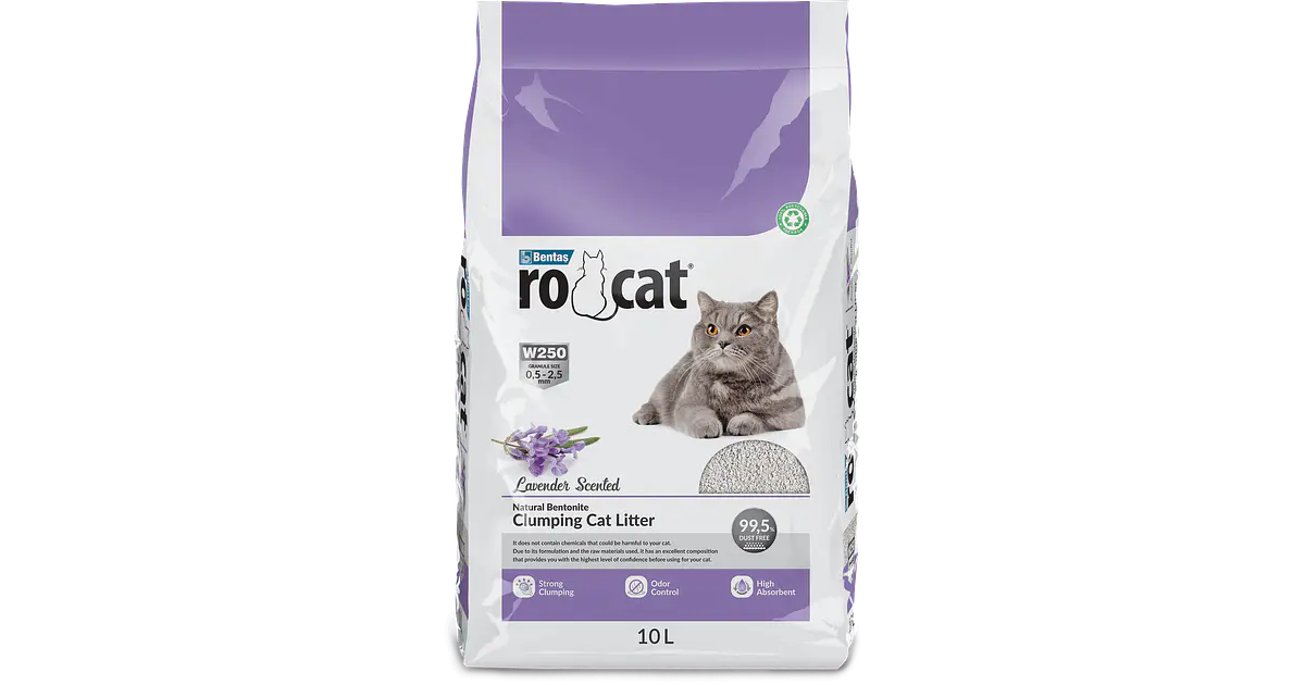 Arena Aglutinante Rocat 8,5 Kg Aroma Lavanda