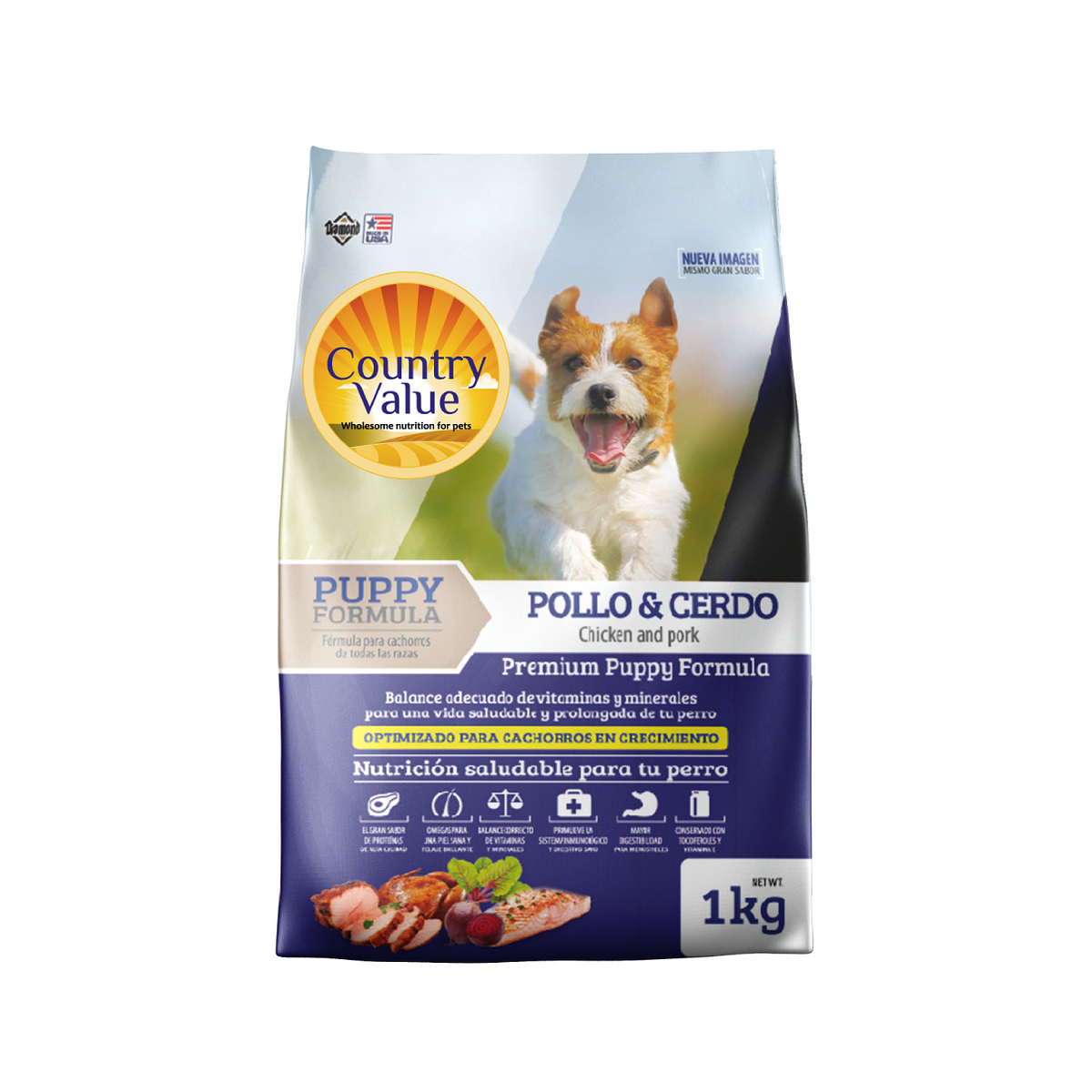 Country Value Puppy Formula (Cachorro) Chicken and Pork ( Po