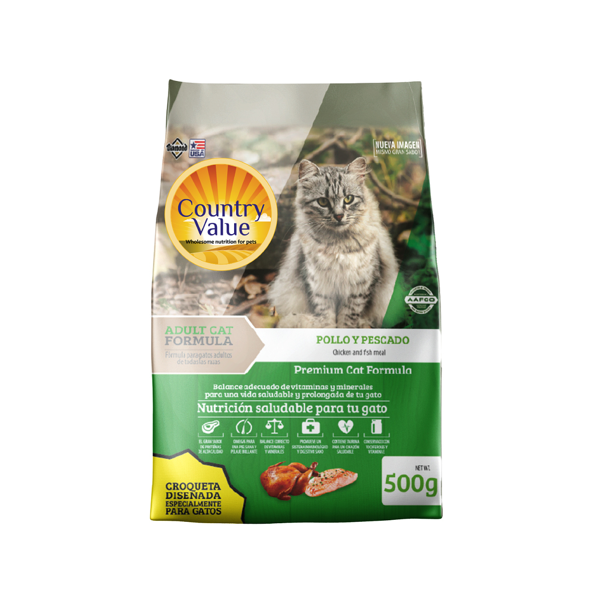 Country Value Adult Cat Formula ( Gato Adulto) Chicken and F