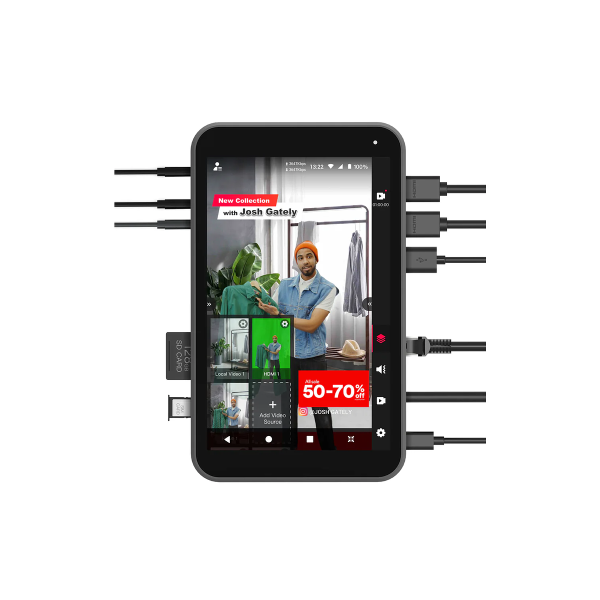 Monitor para Streaming Vertical YoloLiv Instream | Picslab Store