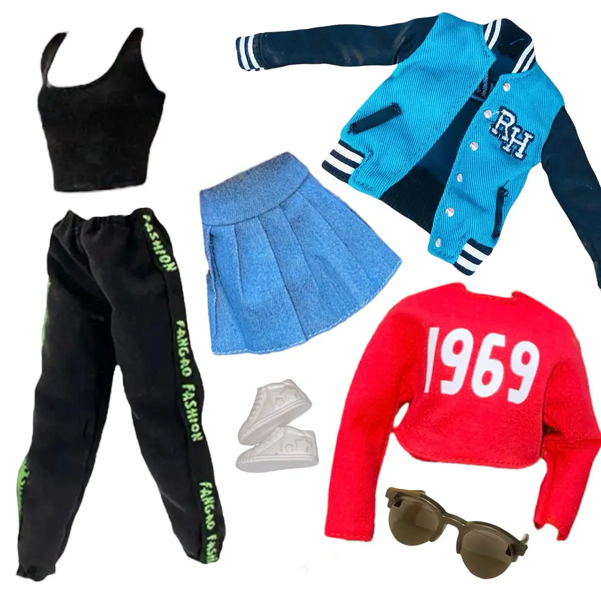 Set Preppy para Barbie rojo