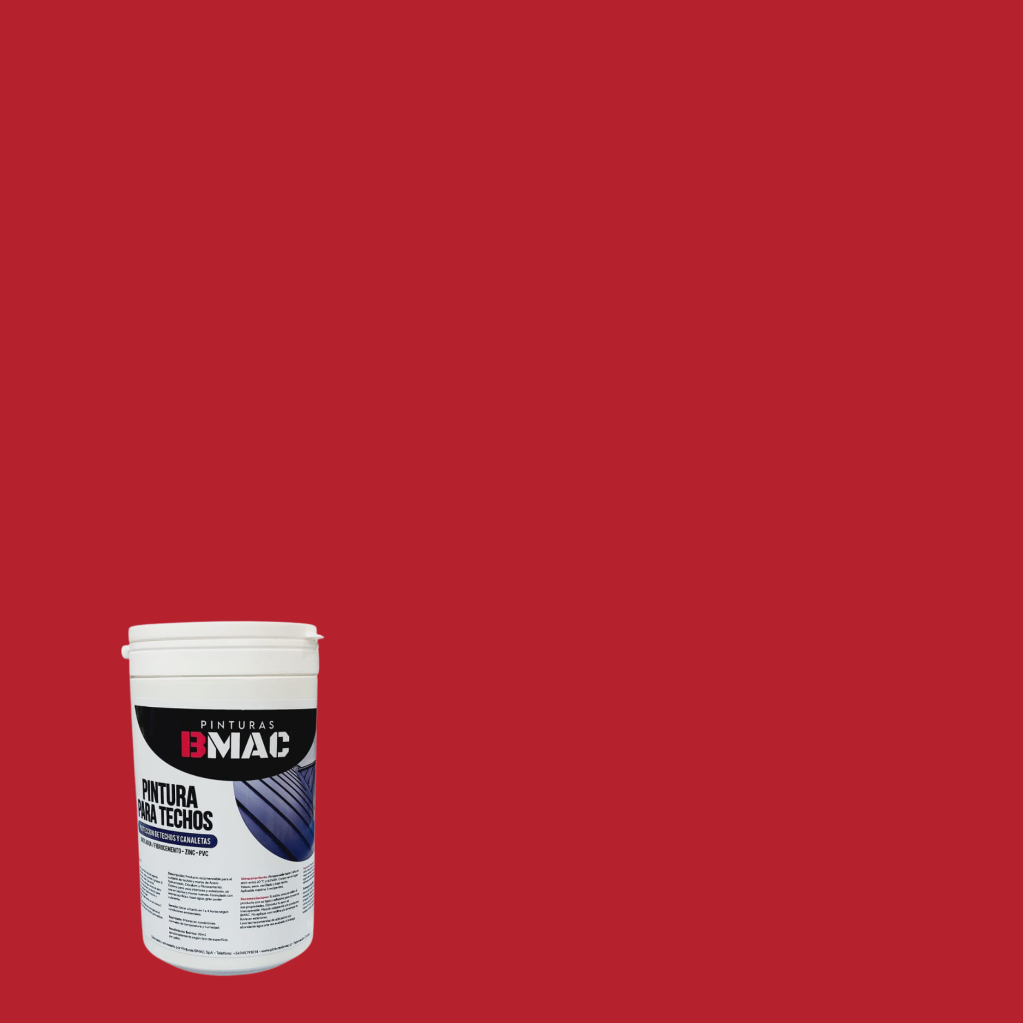 Pintura Techo Rojo Colonial 1 Litro