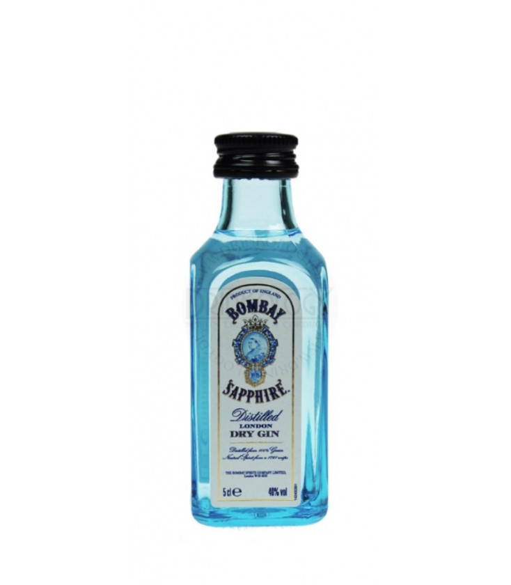 Miniatura Gin Bombay envase de vidrio