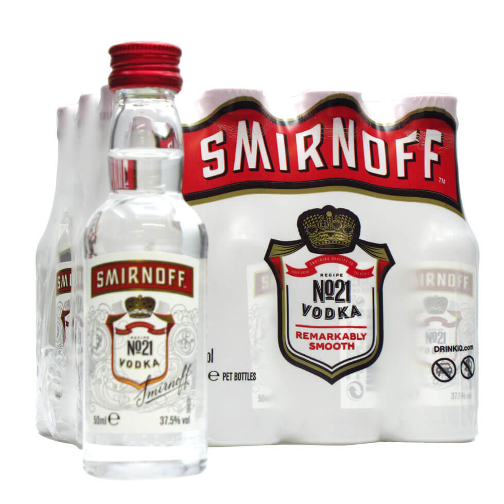 Miniatura Vodka Smirnoff 50 ml