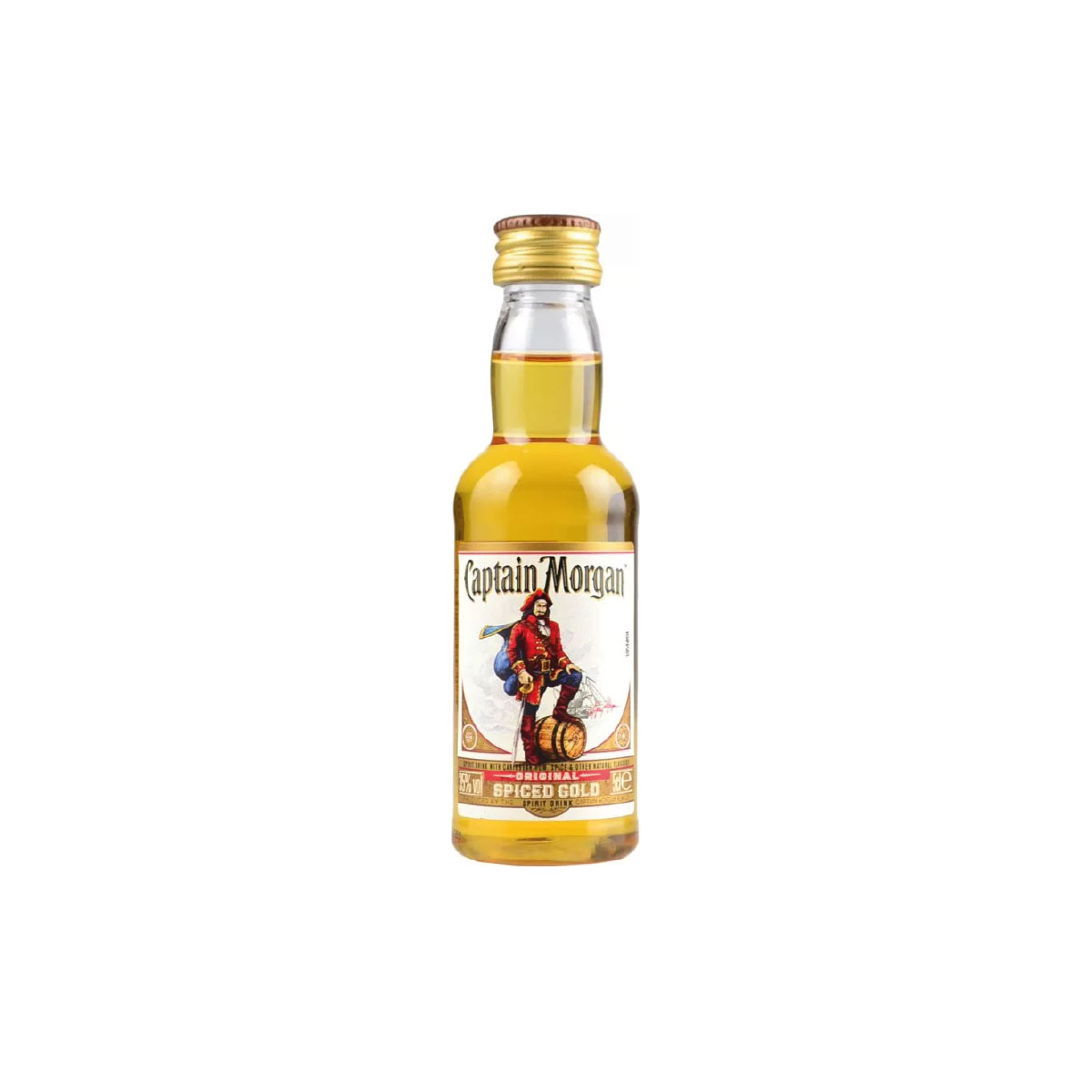 pack 12 Miniaturas Ron Captain Morgan spiced gold 50 ml Bot