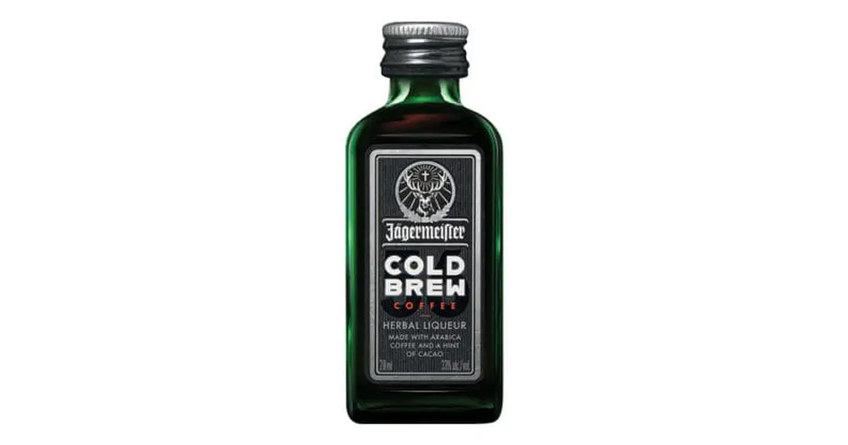Miniatura Jagermeister Cold Brew Botella de vidrio 20 ml