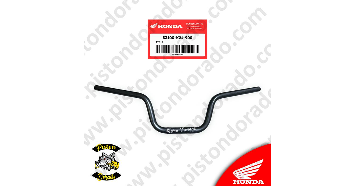 Timón de dirección CBF150 INVICTA V2 Honda Original