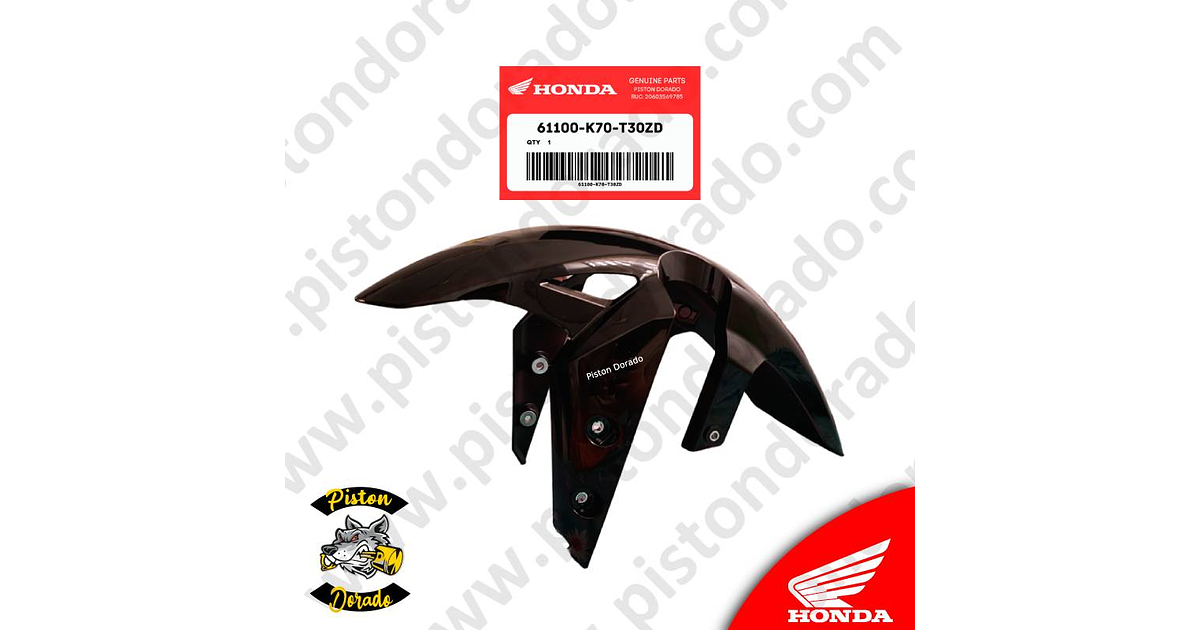 Tapabarro delantero Repsol CB190R V2 Honda Original