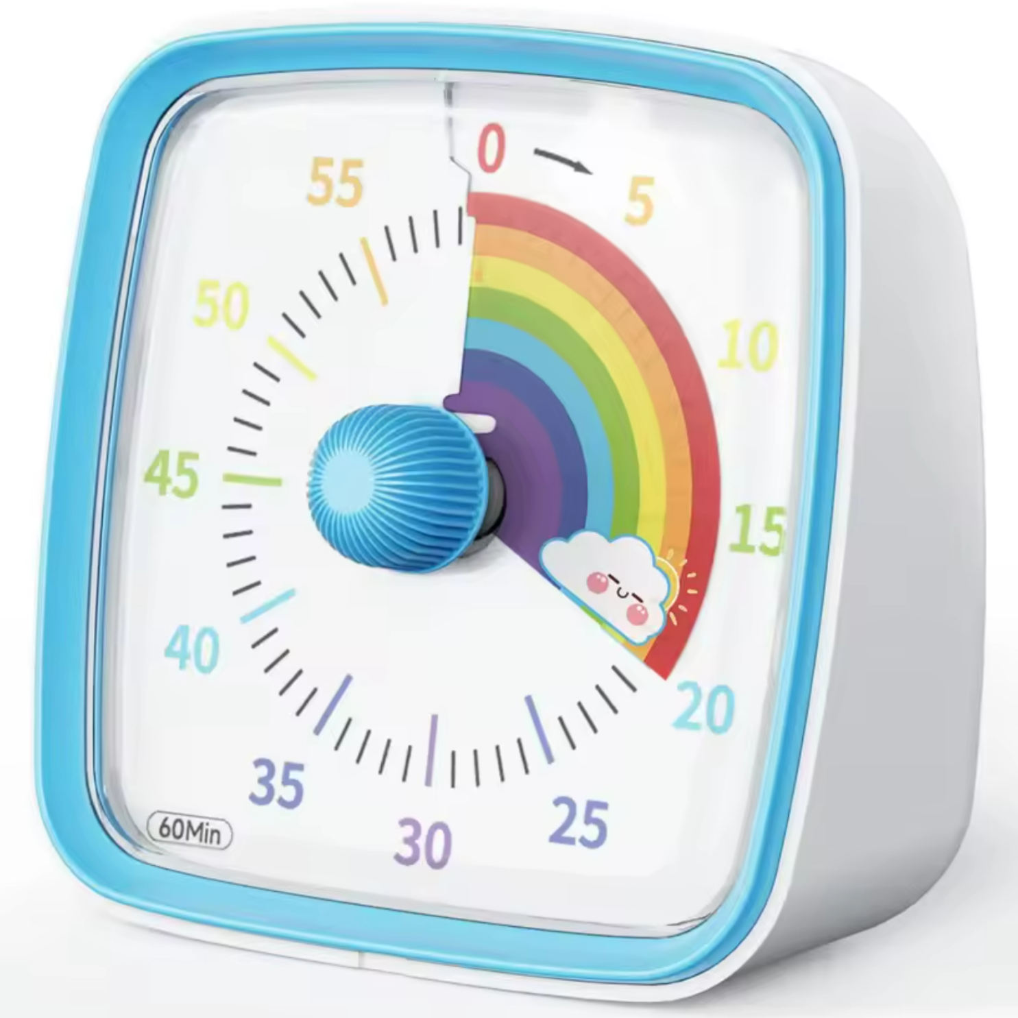 Reloj Temporizador Visual 60 Minutos - Celeste