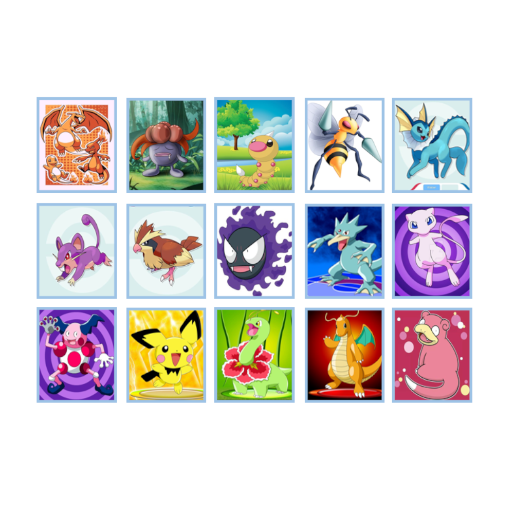 Álbum con Láminas de Stickers - Pokemon