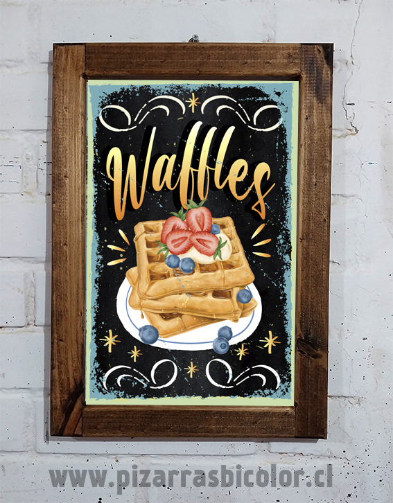 Letrero Waffles