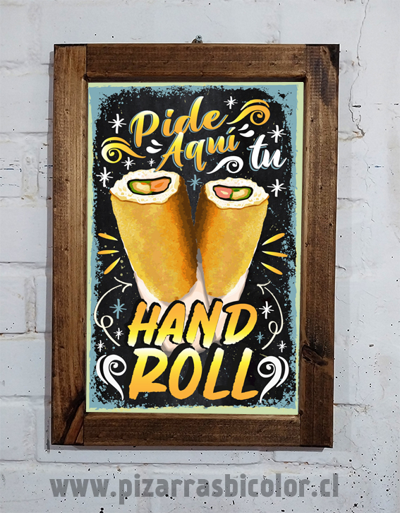 Letrero Hand roll