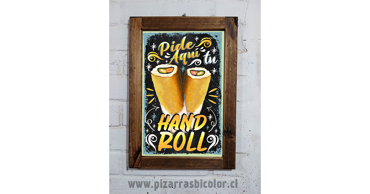 Letrero Hand roll