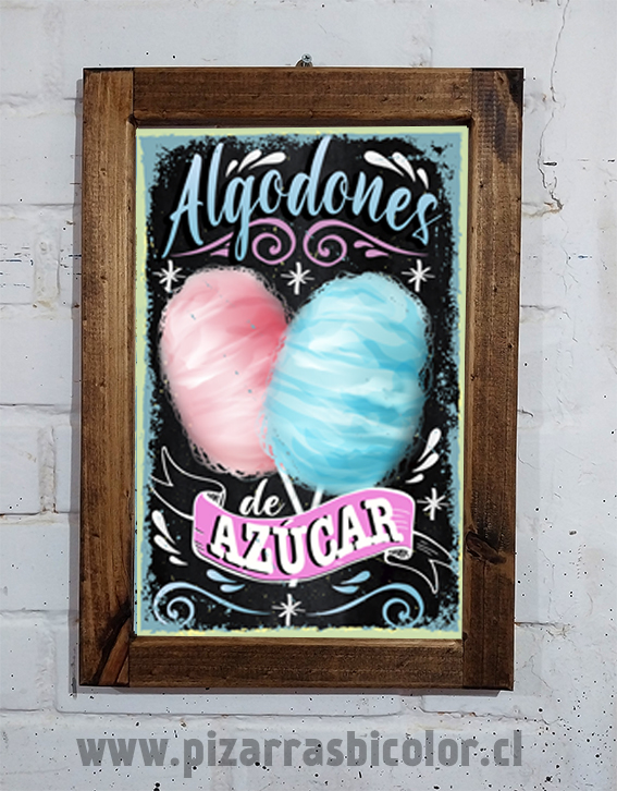 Letrero Algodon de azucar