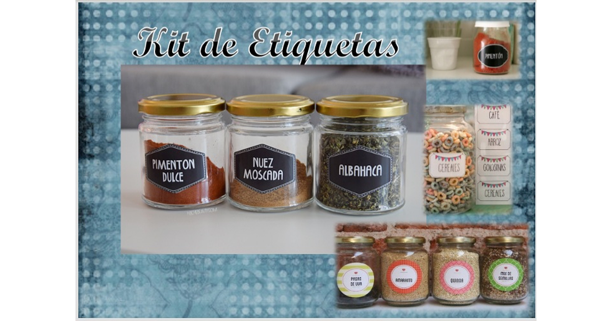 Etiqueta para frascos (editable en ppt)