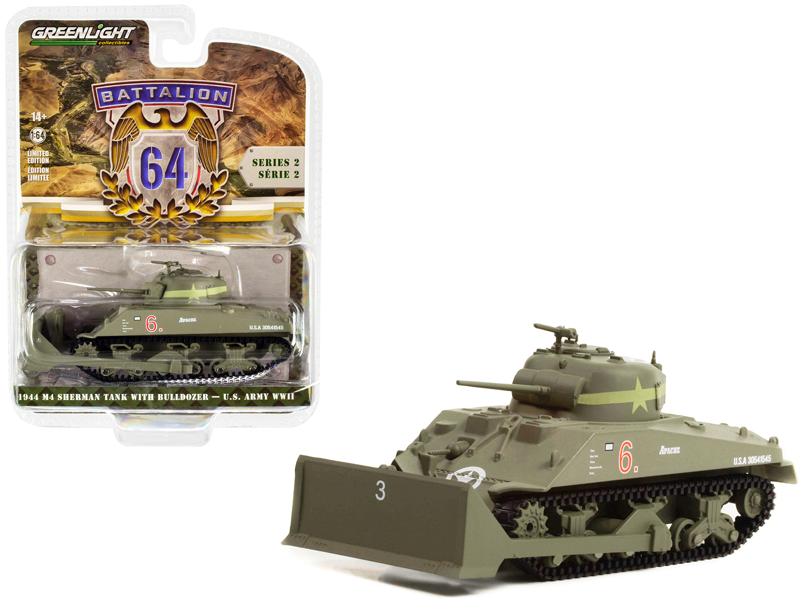 M4 Sherman Tank With Bulldozer 1944