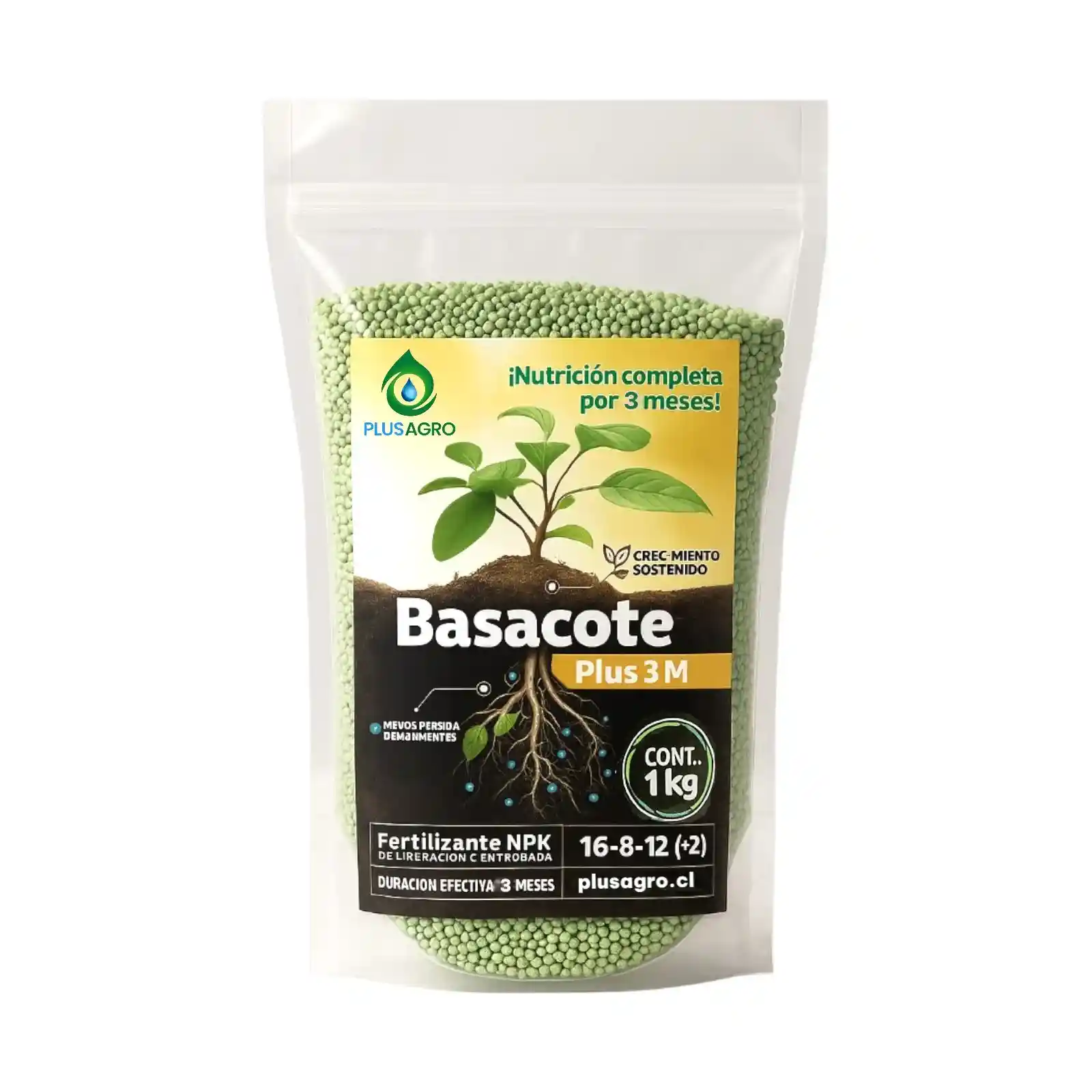 Basacote Plus 3M 1 kg | Fertilizante NPK de Liberación Lenta