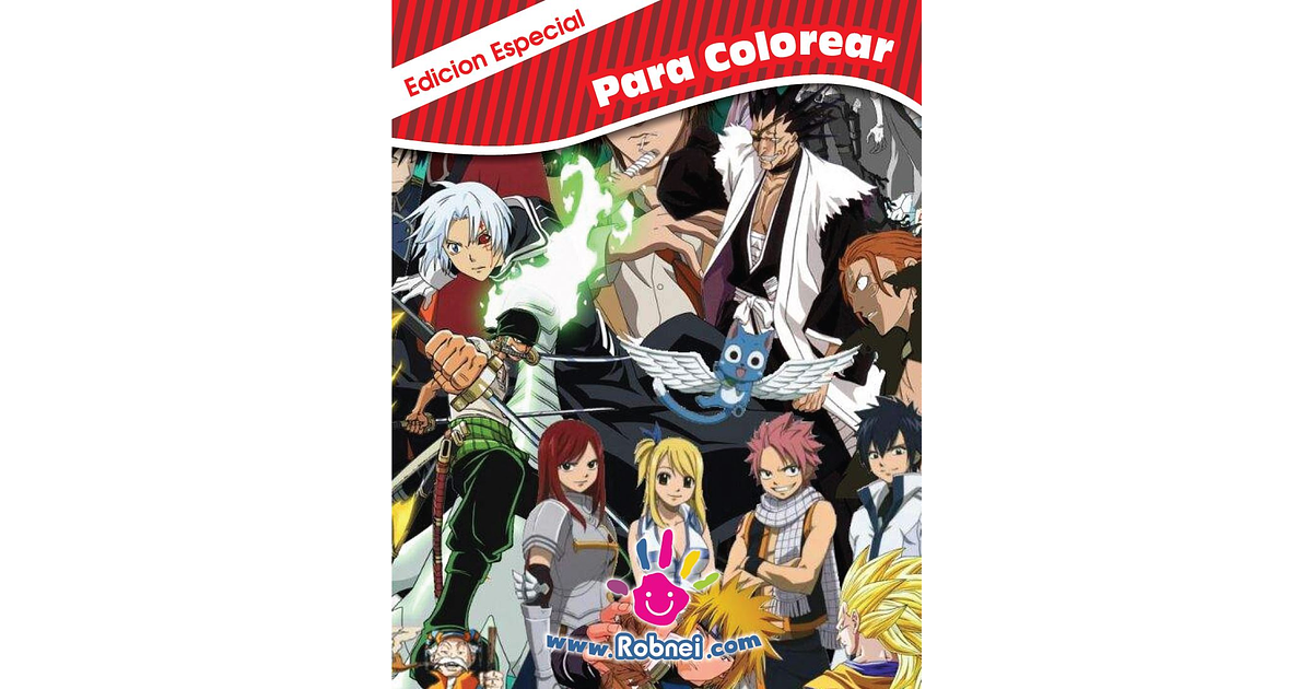 Libro para colorear Anime 1