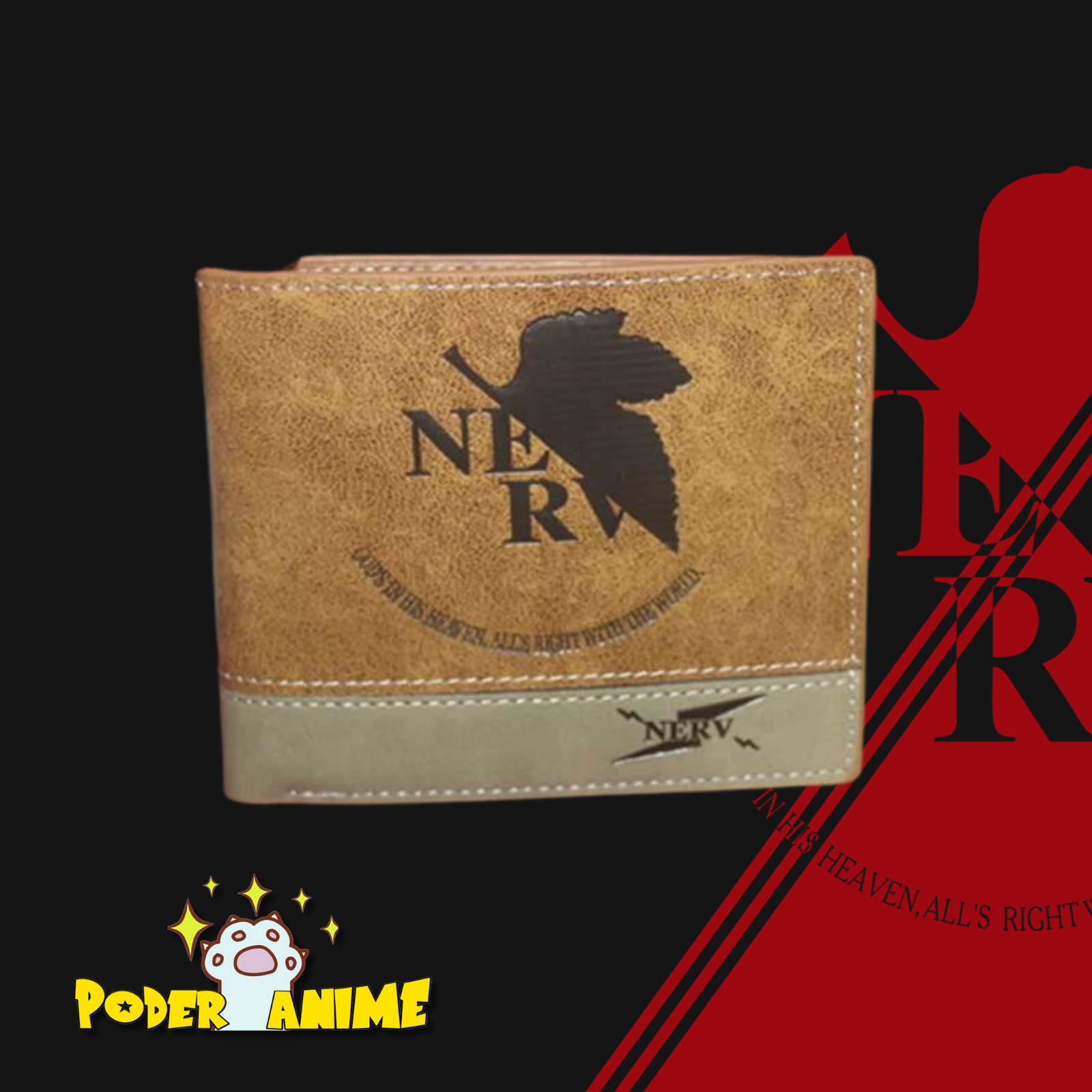 Nerv Evangelion Cuero Sintetico