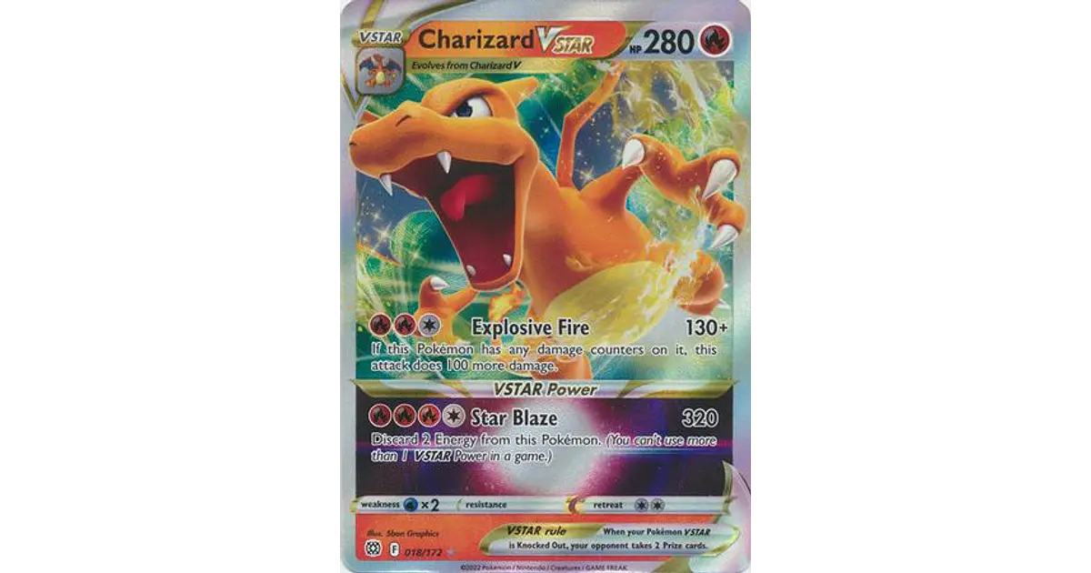 09018 Charizard VSTAR - 018/172 - Ultra Rare