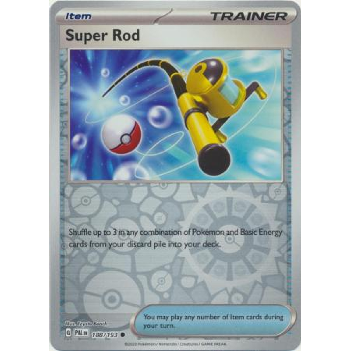 14188 Super Rod - 188/193 - Common Reverse Holo