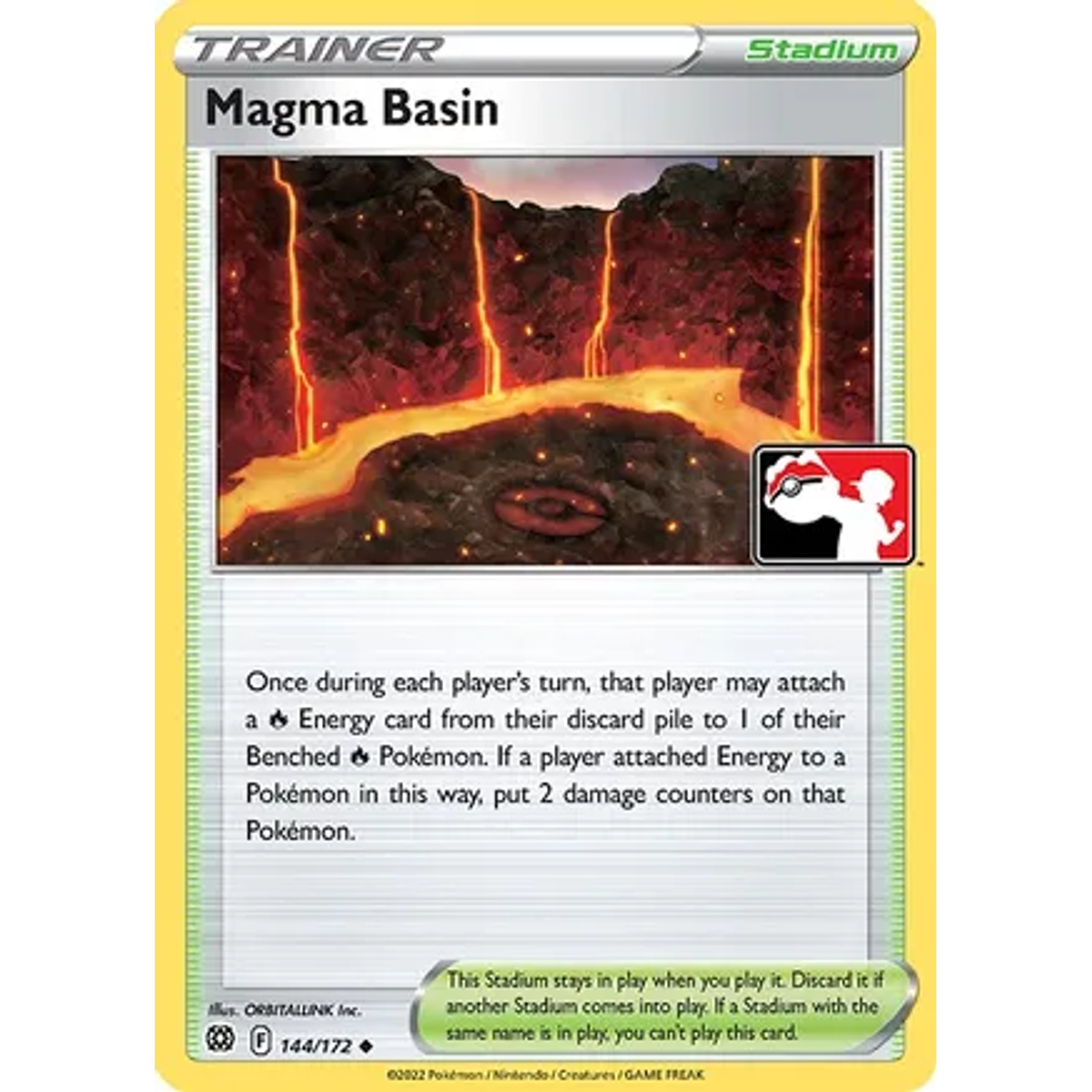 09144 Magma Basin Holo - Prize Pack Series Cards